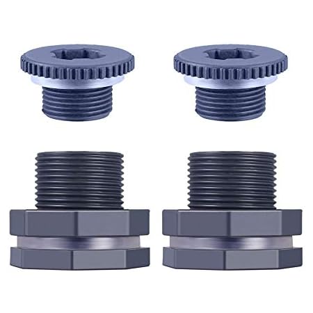 Amazon.com : JoyTube 1” Female PVC Bulkhead Fitting with Plug Silicon ...