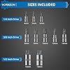 Amazon.com: VORXEON 10Pcs XZN Triple Square Spline Bit Socket Set 4MM ...