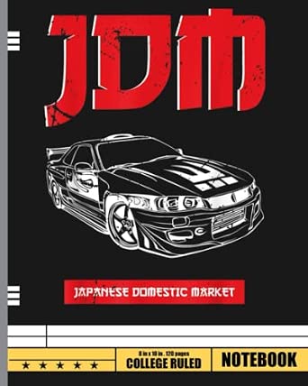 JDM Car Automotive Japanese Street Racing Tuning Drifting Notebook ...