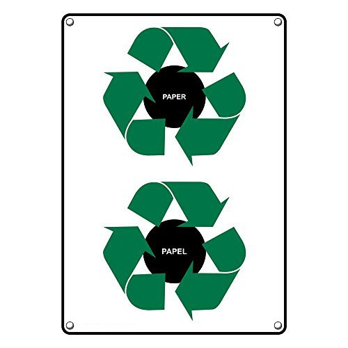 Amazon.com: Weatherproof Plastic Vertical Paper - Papel Sign with ...