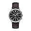 Emporio Armani Herrenuhr Chronograph Edelstahl schwarz, AR2485 : Amazon ...