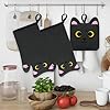 Amazon.com: NIGOWAYS Oven Mitts,Cute Cat Design Cooking Glove,Quilted ...