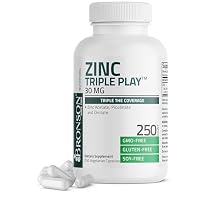Bronson Zinc Triple Play 30mg Triple Coverage Immune Support with Zinc ...