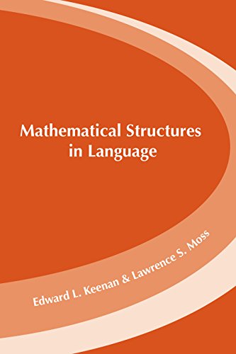 Mathematical Structures in Languages (Lecture Notes Book 218) eBook ...