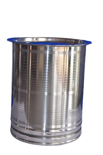 IHH Large Heavy Stainless-Steel Container 20 Ltrs Storage Dabba Drum ...