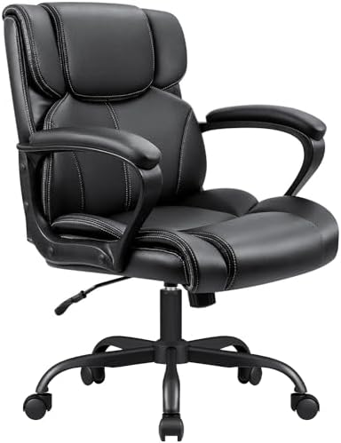 Amazon.com: HOMCOM High Back Executive Office Chair, PU Leather ...