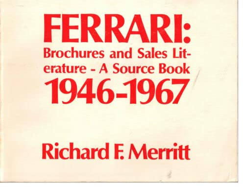 Rare Richard F Merritt / Ferrari Brochures and Sales Literature Source ...