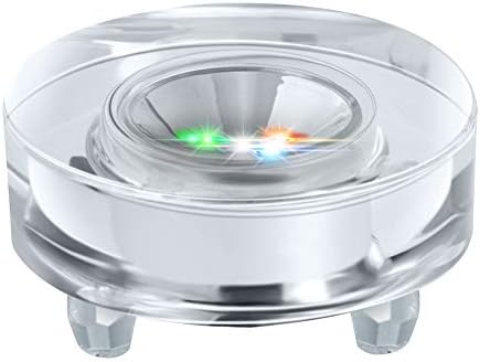 Amazon.com: Display Turntable Base for Crystals Glass Art,4" 7 LED 7 ...