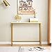 loglus Console Table for Entryway, Faux Marble MDF Sofa Table with ...