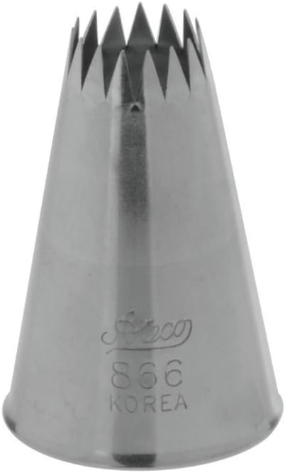 Amazon.com: Ateco # 866 - French Star Pastry Tip 1/2'' Opening Diameter ...