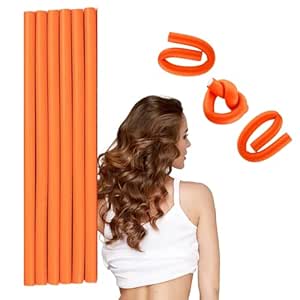 Flexible Foam Curling Rods,Twist Foam Hair Rollers,Soft Foam No Heat ...