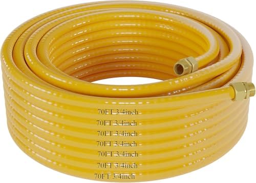 Amazon.com: Flexible gas line, Gas Flex 3/4" GAS Tubing Pipe KIT 66 Ft ...