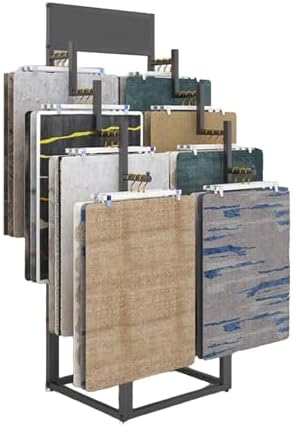 Amazon.com: QJSZMEI Sample Carpets Display Rack, Rug Display Rack ...
