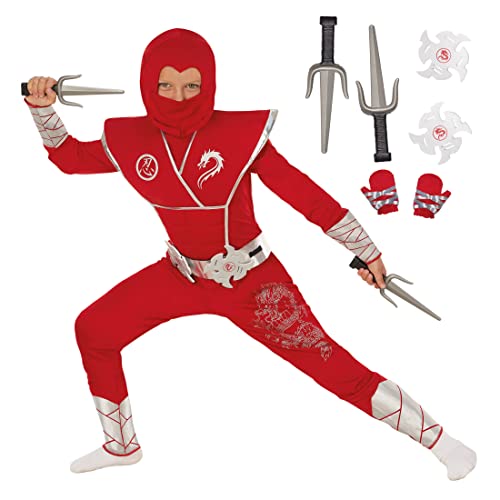 Morph Red Ninja Costume For Boys Halloween Costumes For Boys Ninja Kids ...