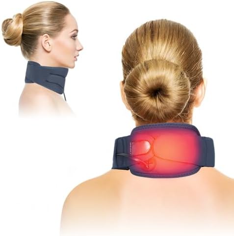 Amazon.com: Comfheat Heated Neck Brace for Neck Pain Relief and Support ...