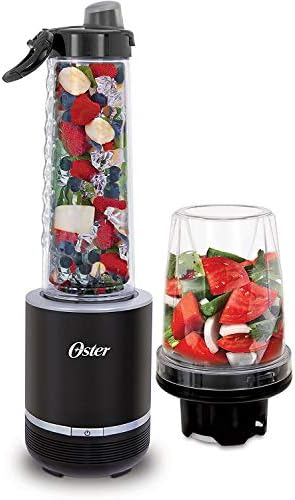 Amazon.com: Oster BLSTPB3-WC1-000 Blend Active 2-in-1 Personal Blender with Food Chopper, Black ...
