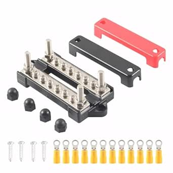 Amazon.com: 12V 150A Power Distribution Block,Heavy Duty Battery ...