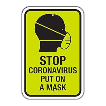 SmartSign “Put On A Mask” Sign | 18" x 24" 3M Engineer Grade Reflective ...