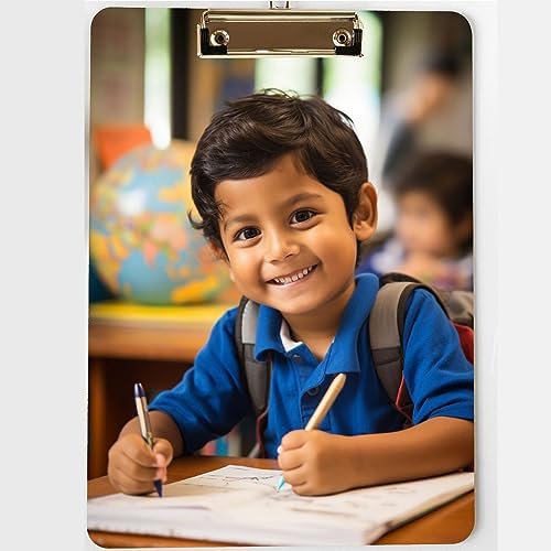 CHELNA Customized Acrylic Printed Clipboard Effortless Writing Exam Pad ...