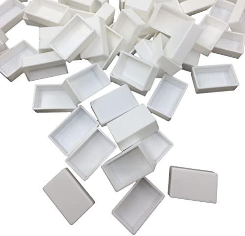 Amazon.com: 50 Pcs White Painting Full Pans Empty Watercolour Pan ...