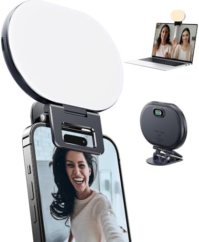 Newmowa 60 LED High Power Rechargeable Clip Fill Video Light with Front ...