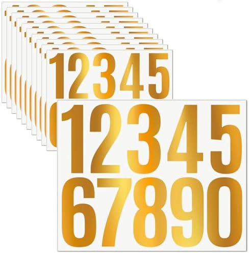 Amazon.com: Jiepuxiter 10 Sheets Vinyl House Numbers for Mailbox,3 inch ...