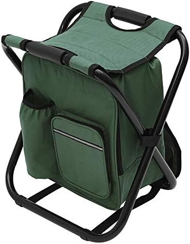 Zology Folding Camping Chair Stool Backpack with Cooler Insulated ...