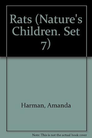 Rats (Nature's Children. Set 7): Harman, Amanda: 9780717255443: Amazon ...