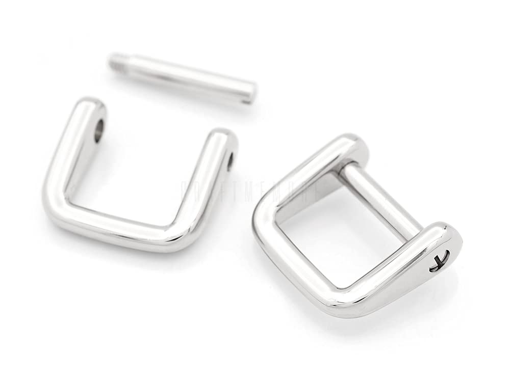 Amazon.com: CRAFTMEMORE 5/8 Inch Rectangle Screw Rings Buckle Strap ...