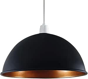 Metal Lamp Shades Living Room Ceiling Pendant Light Shade 21cm Easy Fit ...