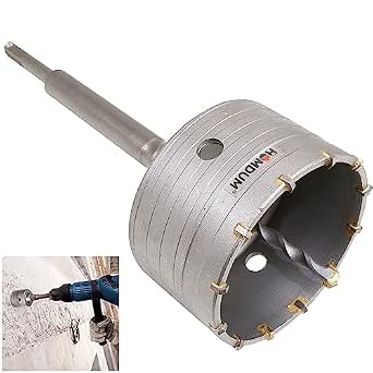 HOMDUM Concrete Hole Saw Drill Bit Set 100MM for Cement, Brick, Stone ...