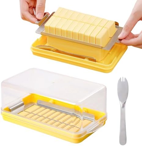 Amazon.com | Stainless Steel Butter Cutter Box, Cheese Storage ...