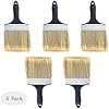 Amazon.com: 5 Pieces 4 Inch Paint Brushes,Flat Painting Brush Tool with ...