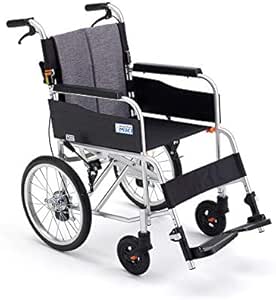 Amazon | ミキ ジターン JTN-2 介助式車椅子 標準タイプ ヘザーグレー ノーパンクタイヤ仕様 | ミキ | 介助用車いす