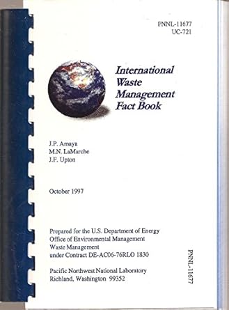 International Waste Management Fact Book: J. P. Amaya, M. N. La Marche ...