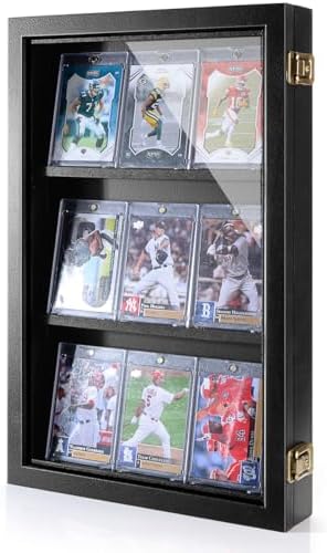 Amazon.com: ULTRGEE Baseball Card Display Case, Sports Card Shadow Box ...