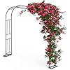 Xverycan Metal Rose Arch Garden Arch 240 x 240 cm, 1.2 m 1.8 m 2.4 m ...