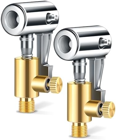 Amazon.com: 2 Pcs Brass Locking Tire Air Chuck, Tire Inflator Hose ...
