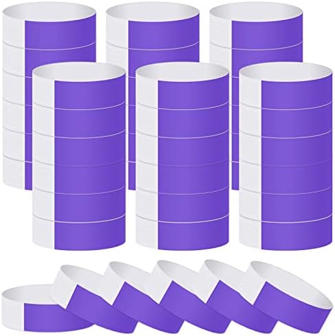 Amazon.com : ASTARON 400 Pcs Yellow Paper Event Wristbands Arm Bands ...