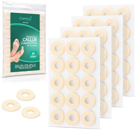 Amazon.com: Comfwalk Callus Cushions Pads, 60-Count, Prevents Calluses ...