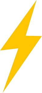 Amazon.com - Lightning Bolt Vinyl Decal Car Transfer Sticker