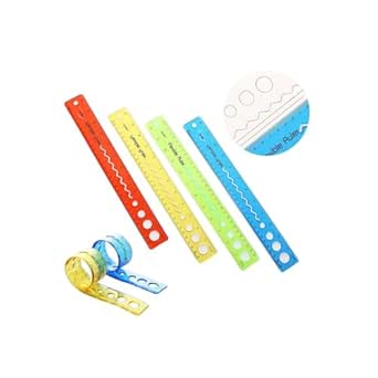 Amazon.com : 1PC 12 Inch Color Flexible Rulers Kids Soft Bendable ...