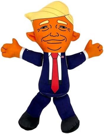Pet Supplies : Trumpy Trump Dog Toy Funny Donald Stuffed Chew Toy ...