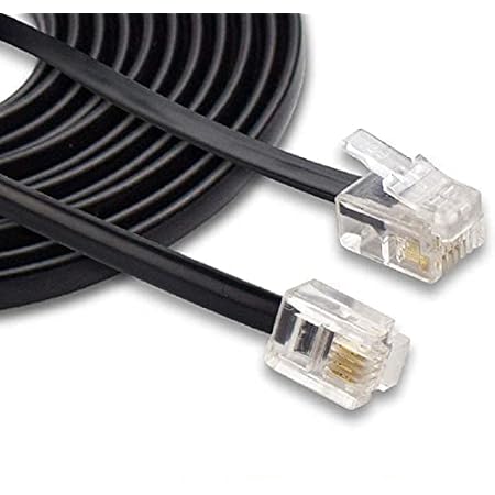 Ann-Tech™ Telephone Modem Line Cord Cable RJ 11 Plug to Plug Cable 15 ...