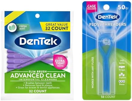 Amazon.com: DenTek Floss Threaders | for Braces, Bridges, and Implants ...