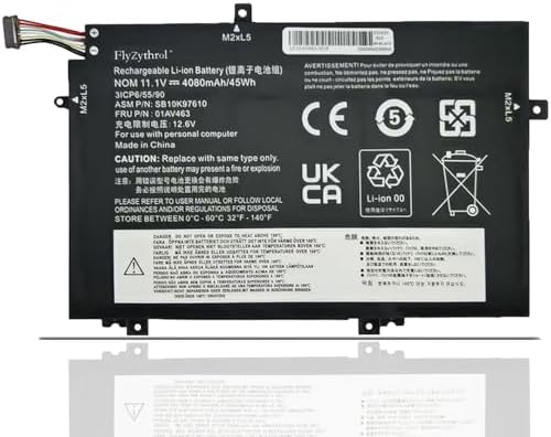 FlyZythrol L17C3P52 L17L3P52 laptop battery Compatible With Lenovo ...