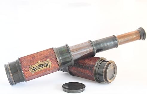 Amazon.com: BAZROSS Brass Maritime 15x Vintage Pirate Spyglass ...