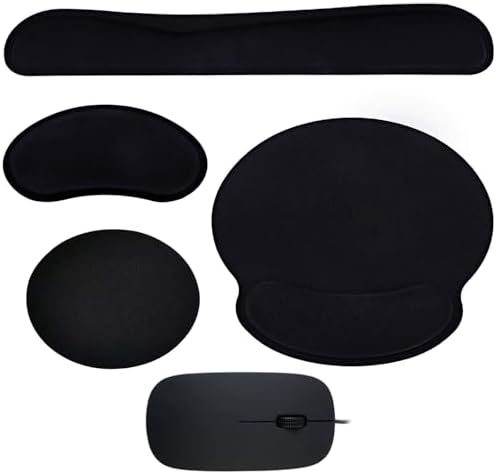SOZOMO 5 Pack Mouse Pad Set, Mouse Pad Ergonomico, Antideslizante ...