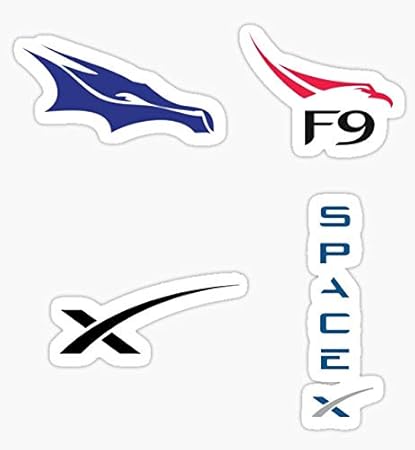 Amazon.com - SpaceX Logo Bundle Sticker - Sticker Graphic - Waterbottle ...