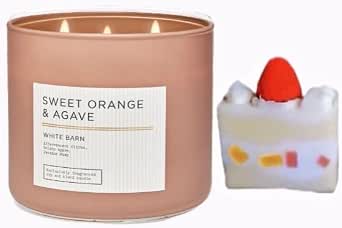 Amazon.com: Sweet Orange & Agave - White Barn-Bath/Body Work- 3-Wick ...